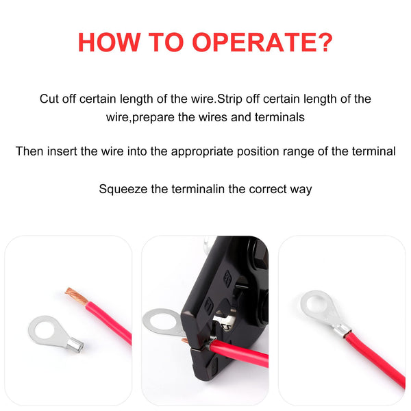 Knoweasy Non-Insulated Open Barrel Terminal Crimp Tool - 5.5-38 mm² AW ...