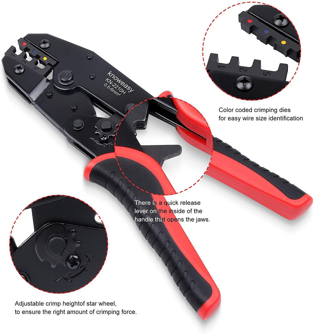 Heat Shrink Crimping Tool,Knoweasy Wire Crimper and Wire Crimping Tool ...